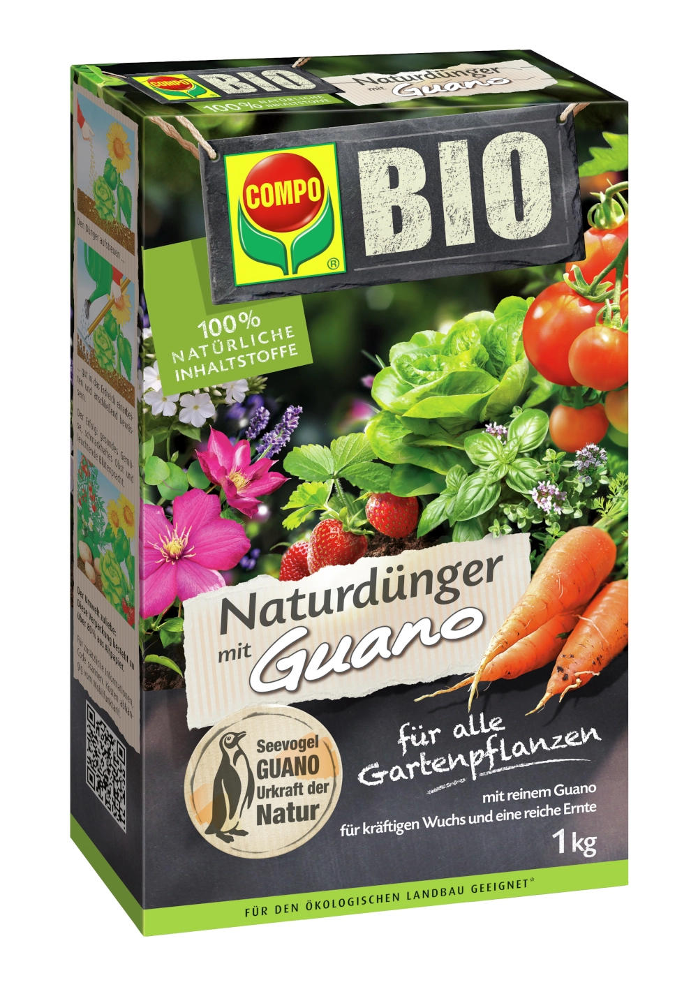COMPO Bio-Naturdünger Guano, 1 kg - Hängeampeln & Schalen - Blumen Risse