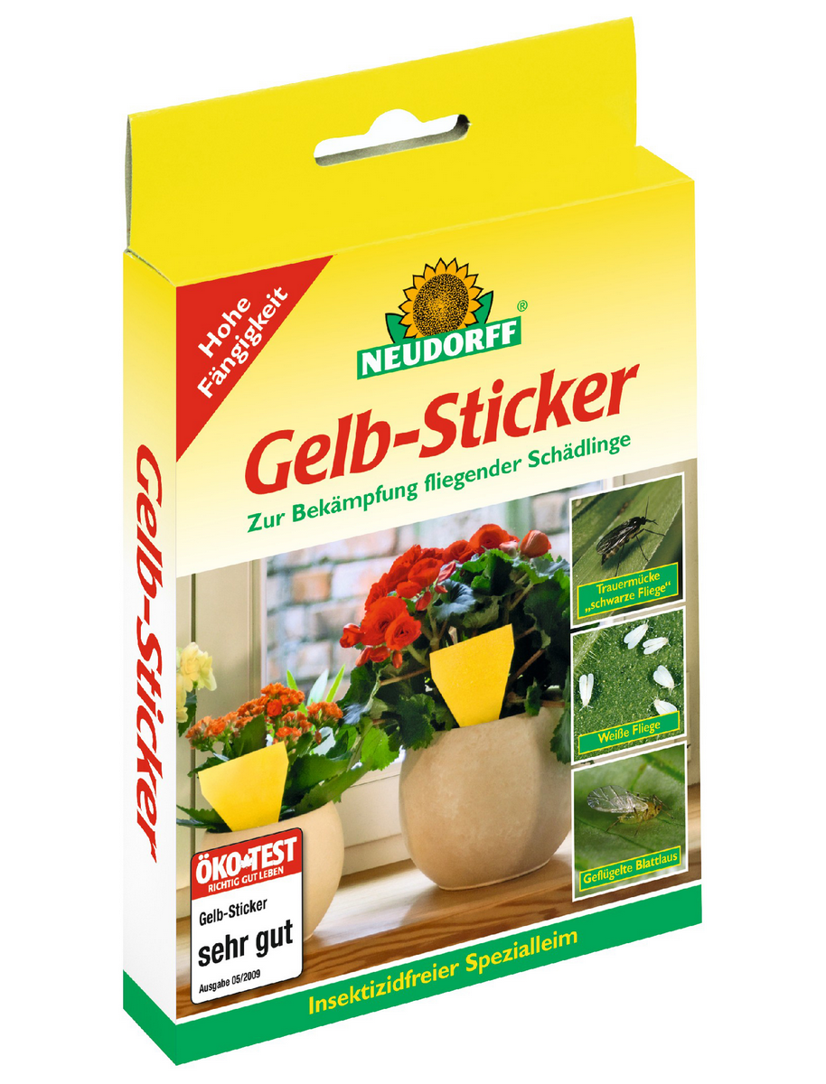 NEUDORFF Gelb-Sticker, 10 Stück - Angebote - Blumen Risse